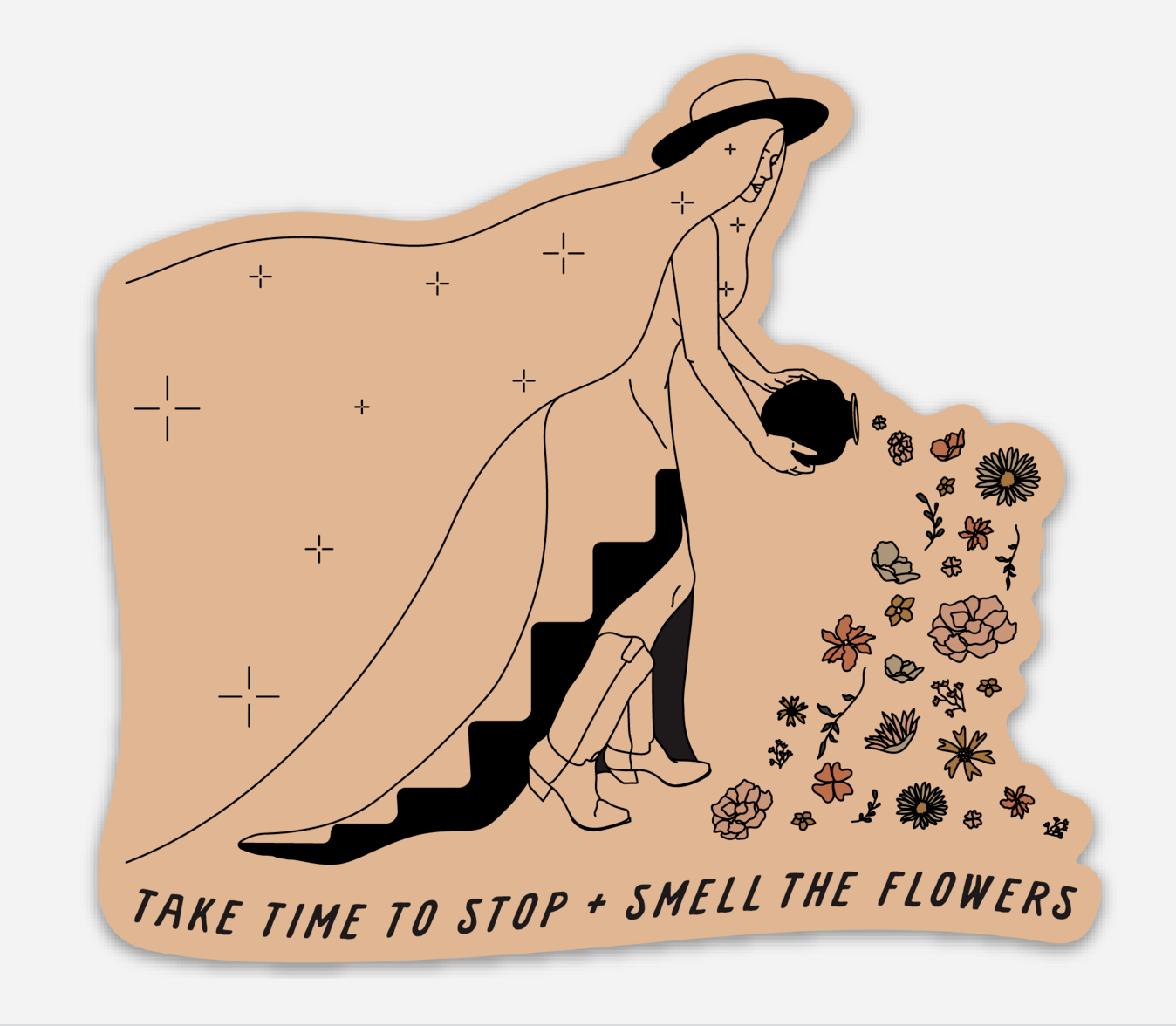 Stop & Smell The Flowers Sticker – Allie Falcon